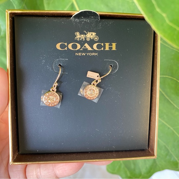 Coach | Jewelry | Coach Open Circle Stone Earring On Wire F5647 | Poshmark